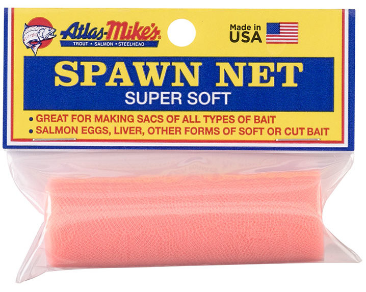 Atlas Spawn Net Rolls Trout Fishing Soft and Cut Bait Sac Netting Spawn ...