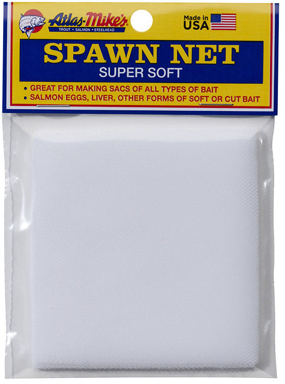 Atlas Spawn Net Squares Soft/Cut Trout Fishing Bait Sac Netting 50 pack ...
