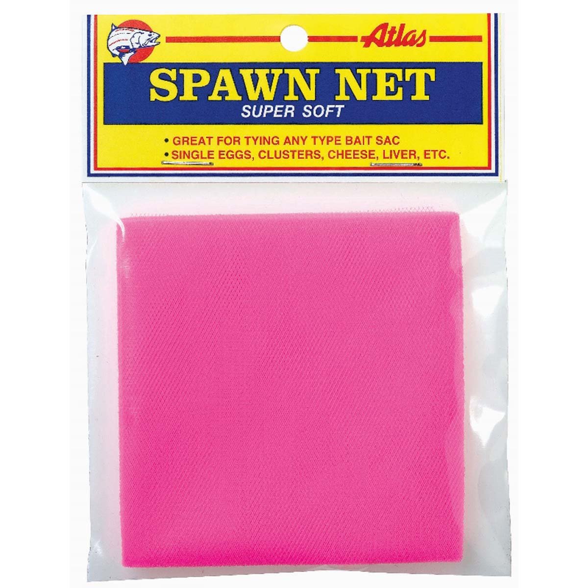 Atlas Spawn Net Squares Soft/Cut Trout Fishing Bait Sac Netting 50 pack ...