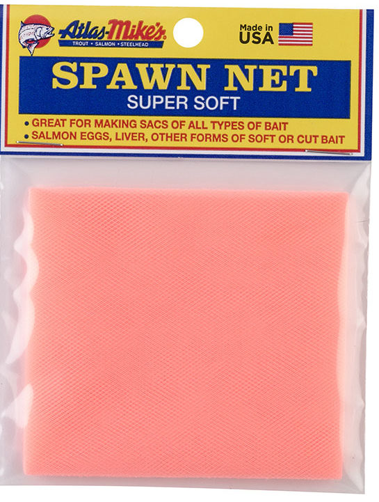 Atlas Spawn Net Squares Soft/Cut Trout Fishing Bait Sac Netting 50 pack ...