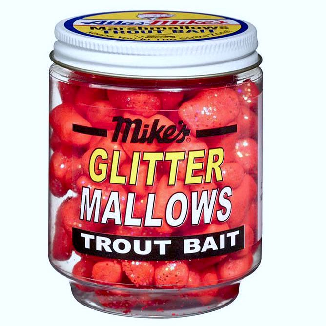 Atlas-Mike's Glitter Mallows 1.5 oz. Scented Marshmallow Trout Fishing ...