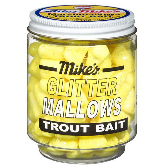 Atlas-Mike's Glitter Mallows 1.5 oz. Scented Marshmallow Trout Fishing ...