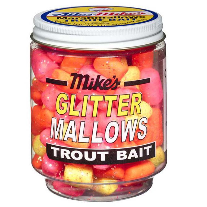 Atlas-Mike's Glitter Mallows 1.5 oz. Scented Marshmallow Trout Fishing ...