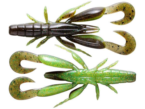 JACKALL Chunk Craw Bait Lure 3 1/2" Green Pumpkin Chartreuse per 6 ...